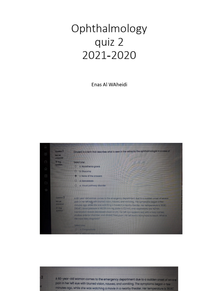 Quizzes, 2021 | PDF