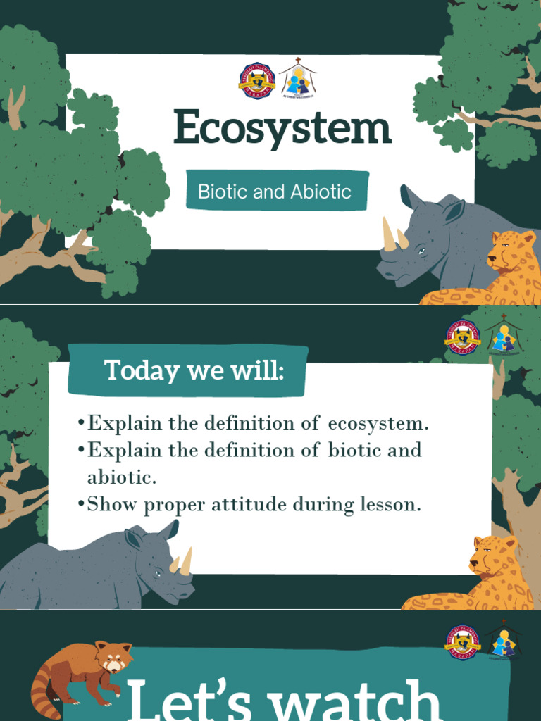Ecosystem - Biotic and Abiotic | PDF