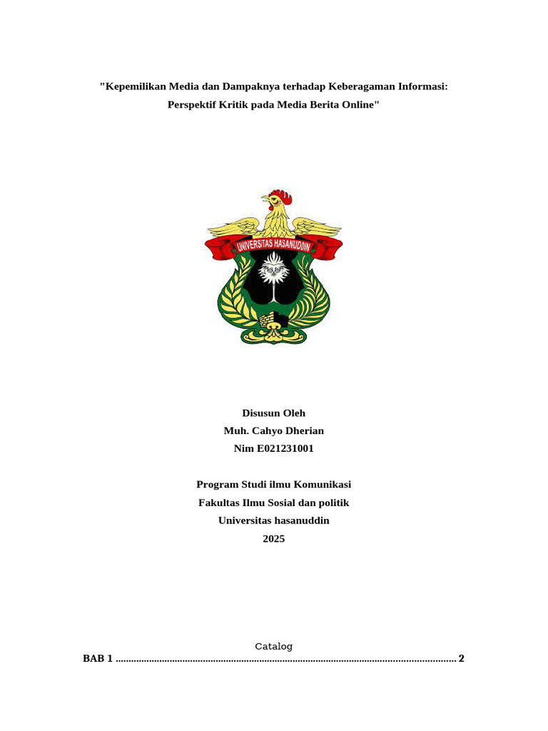 Tgs Metopen (Proposal Bab 1) | PDF