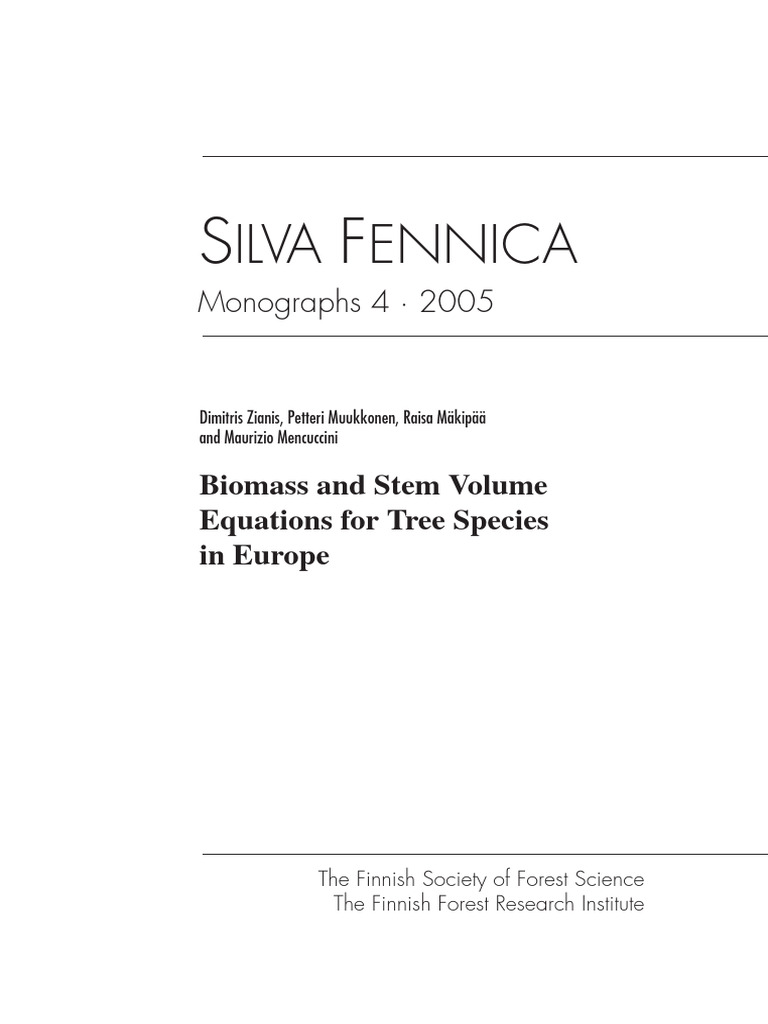Biomass | PDF | Forests | Equations