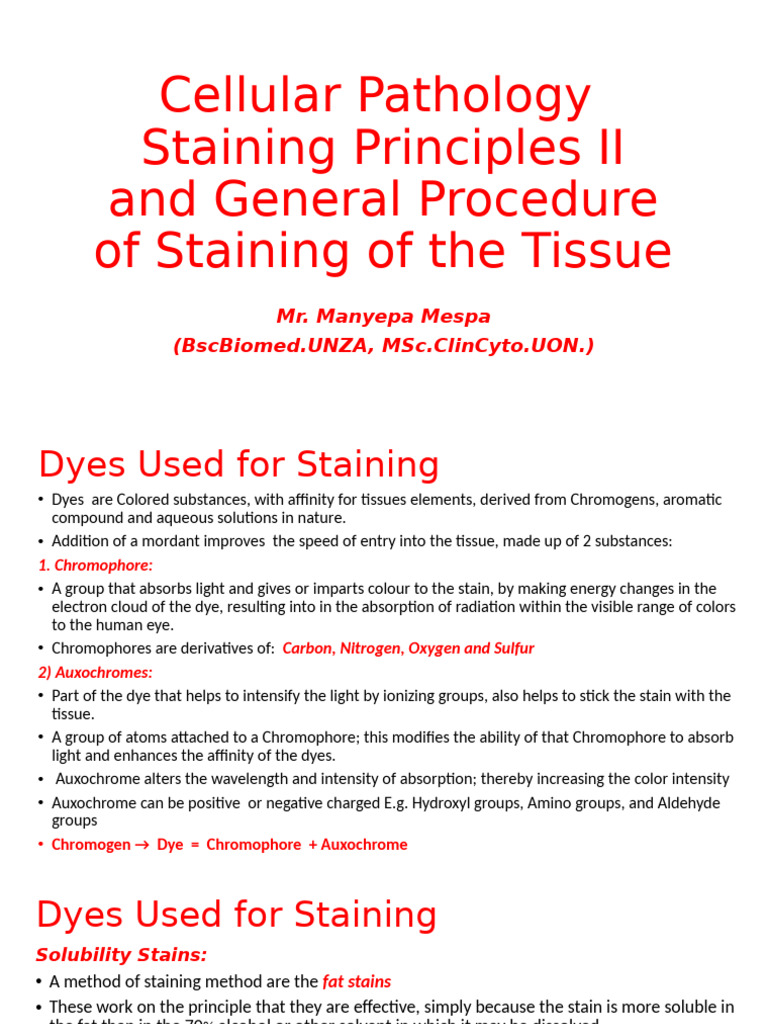 Dye-Mordant Interactions in Staining | PDF | Intermolecular Force ...