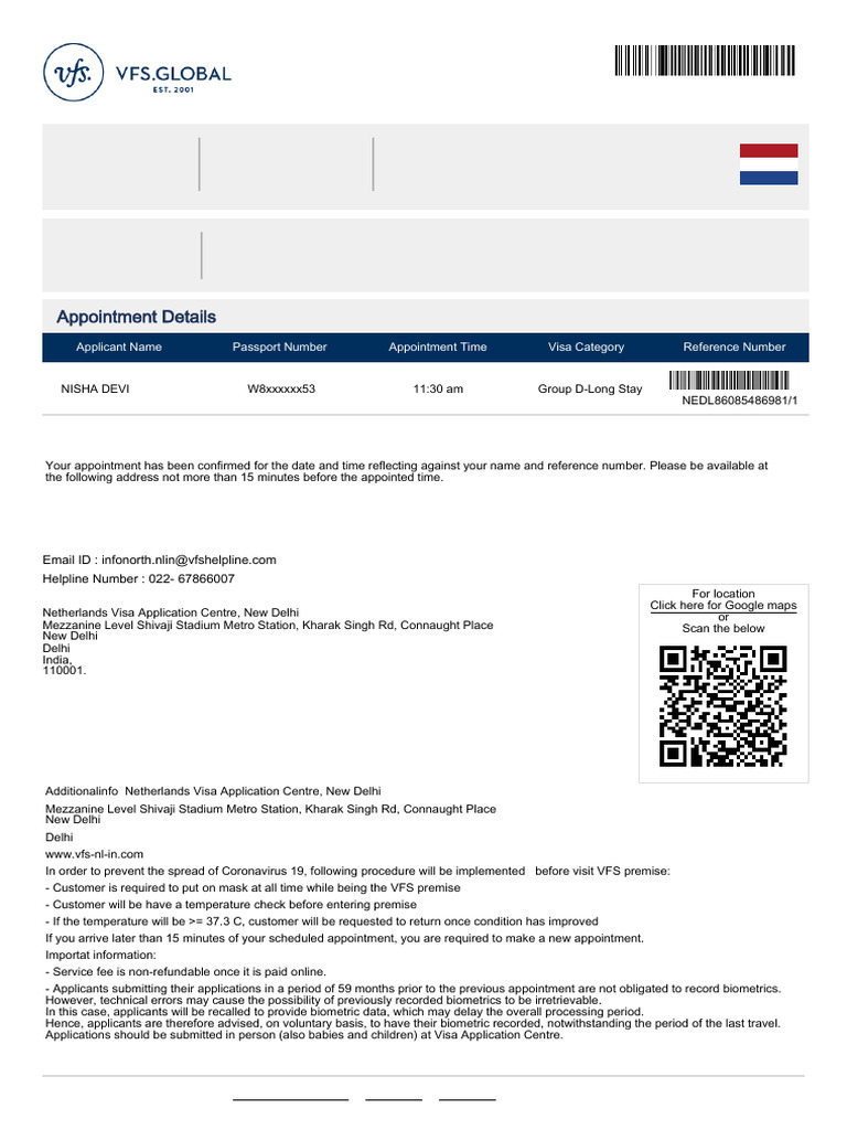 Nisha NEDL86085486981 | PDF | Travel Visa | Receipt