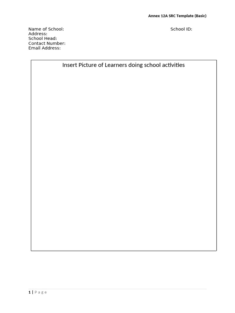 Sip Annex 12a SRC Template Basic | PDF