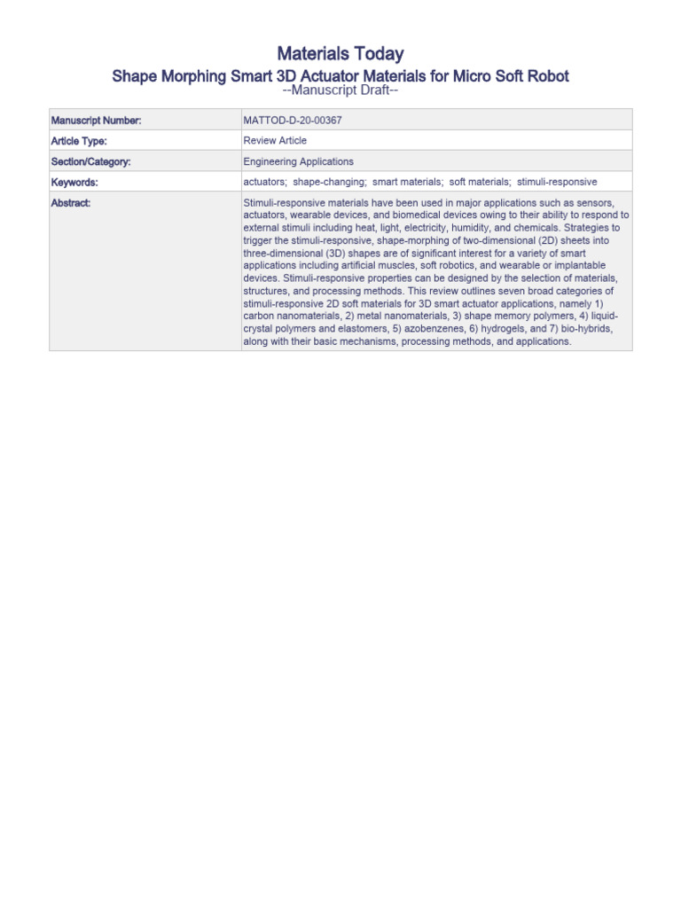 MATTOD D 20 00367 - Reviewer | PDF | Carbon Nanotube | Graphene