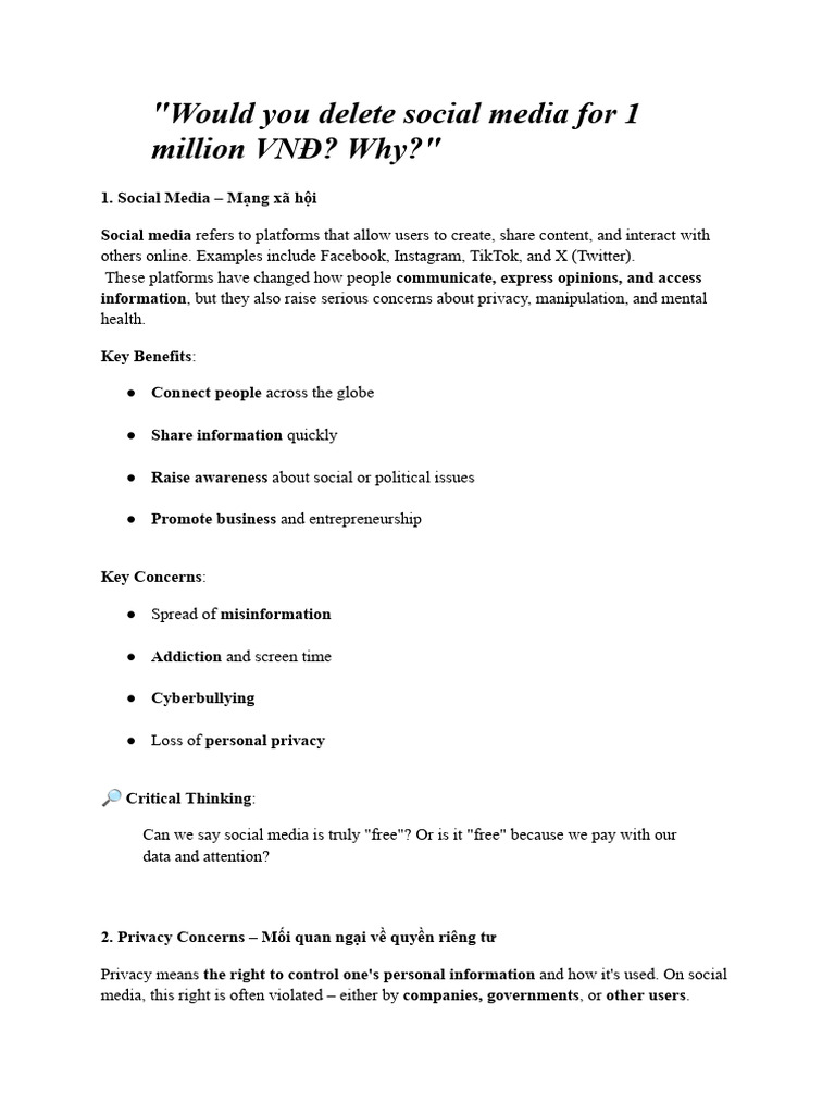 Lesson 7 - Social Media, Privacy, Surveillance 24-05-2025 | PDF ...