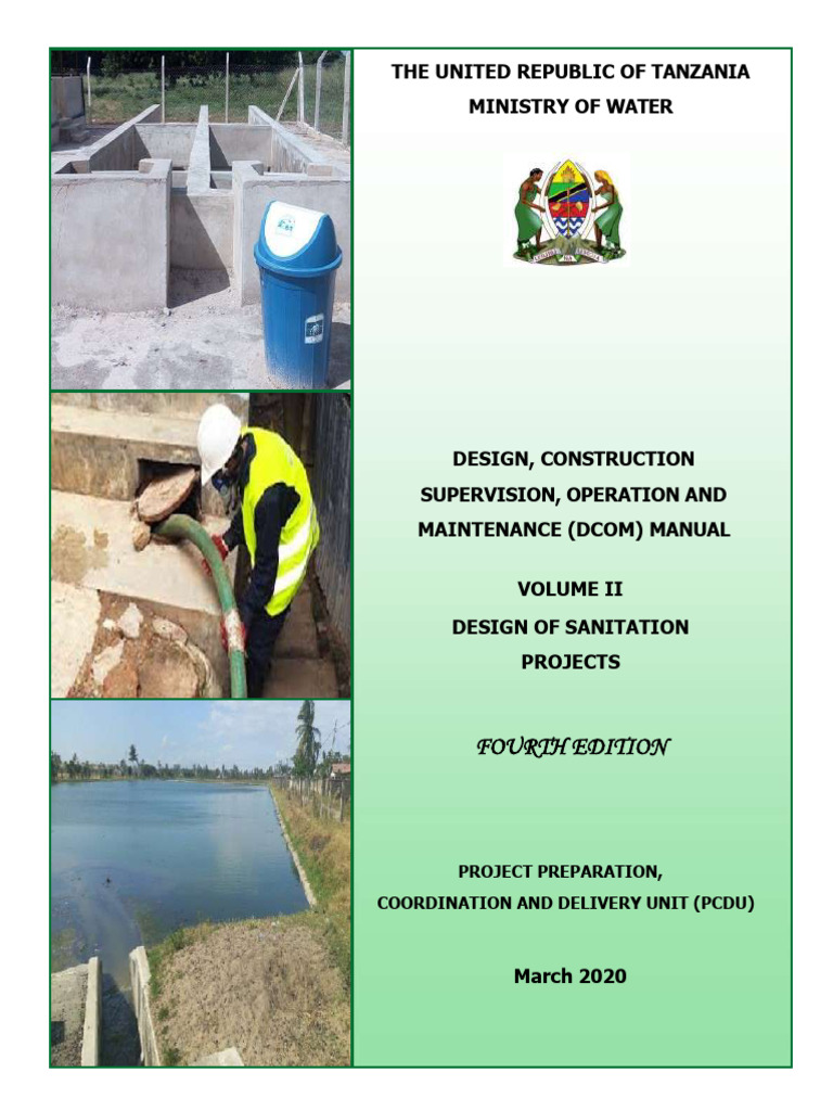 Tanzania Manual - Design of Sanitation Projects | PDF | Sewage Treatment | Sanitation