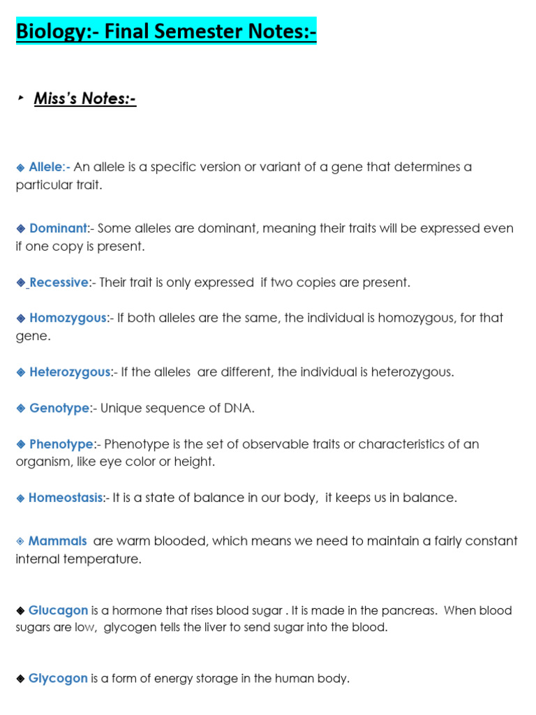 Biology Final Term Notes by Zaen Rahman | PDF | Chlorofluorocarbon ...
