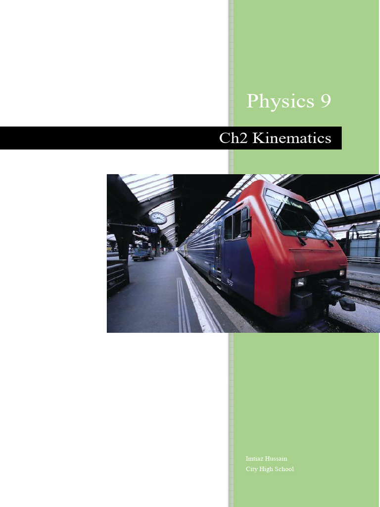 Kinematics: Scalars, Vectors, and Graphs | PDF | Acceleration | Velocity