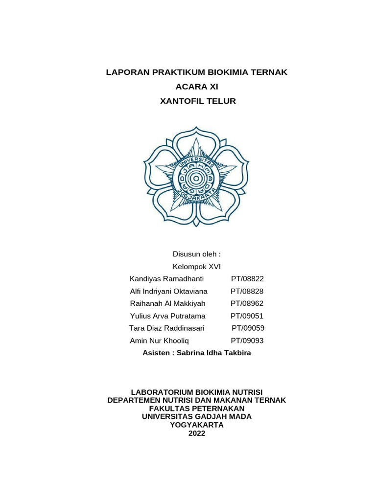 16 - Xantofil Telur - Hasil Koreksi 1 | PDF