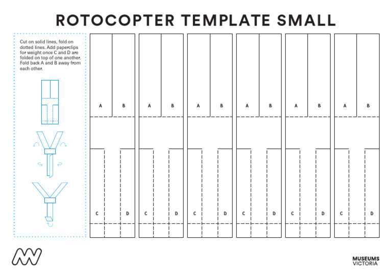 Small Rotocopter Template Instructions | PDF