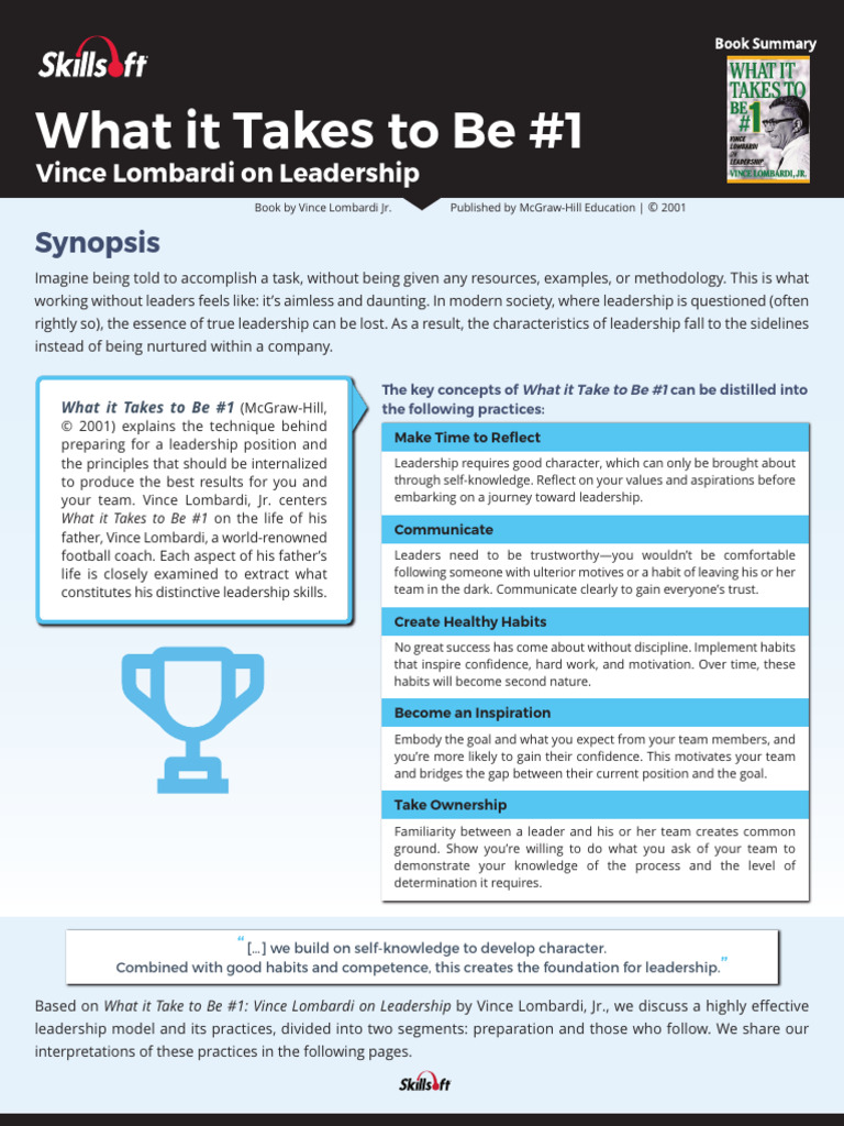 Lombardi's Leadership Principles Explained | PDF | Leadership | Habits