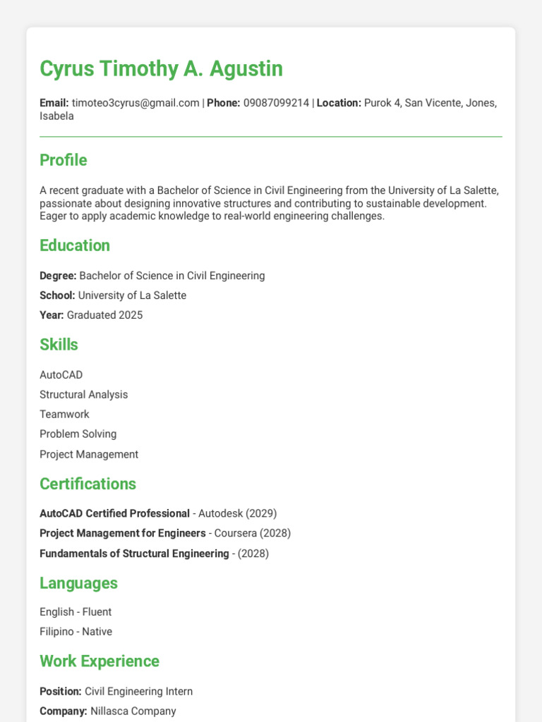 HTML Resume | PDF