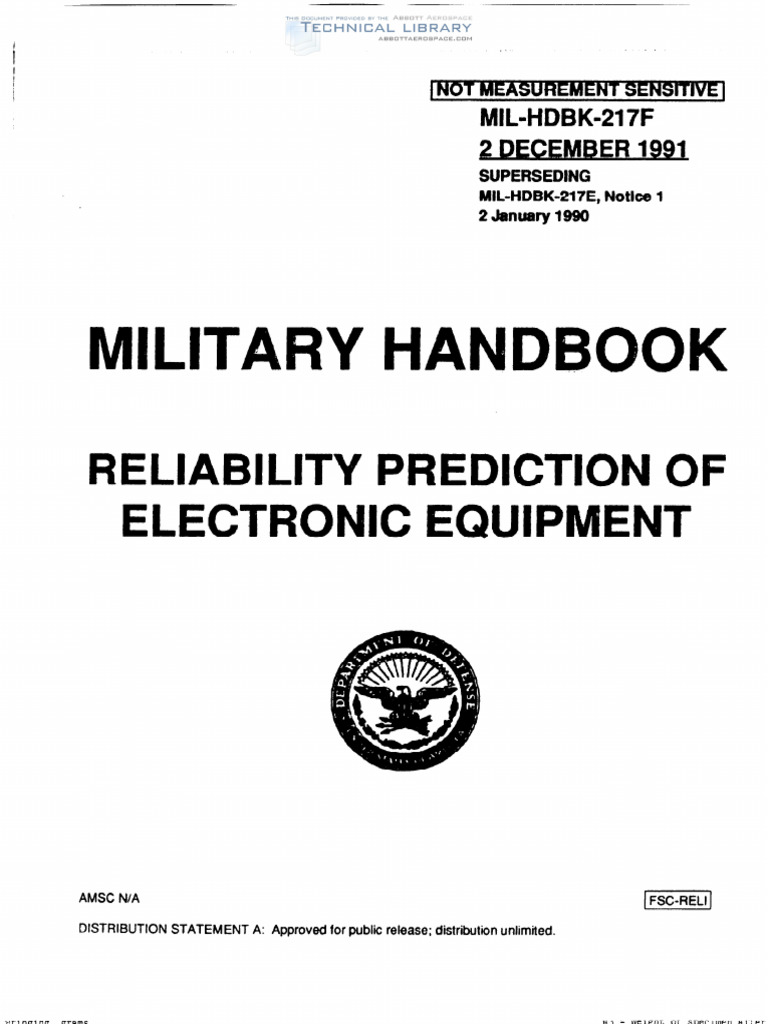 MIL-HDBK-217F Reliability Prediction of Electronic Equipment | PDF | Integrated Circuit | Mosfet