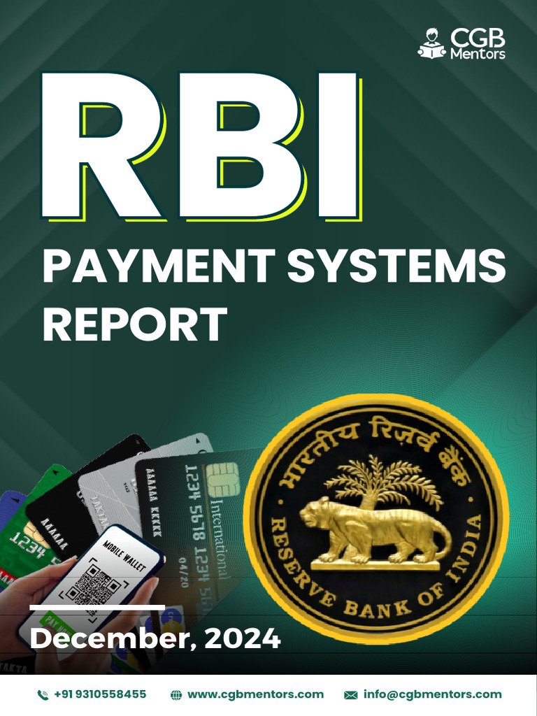 RBI Payment Systems Report December 2024 | PDF | Payment System | Banking
