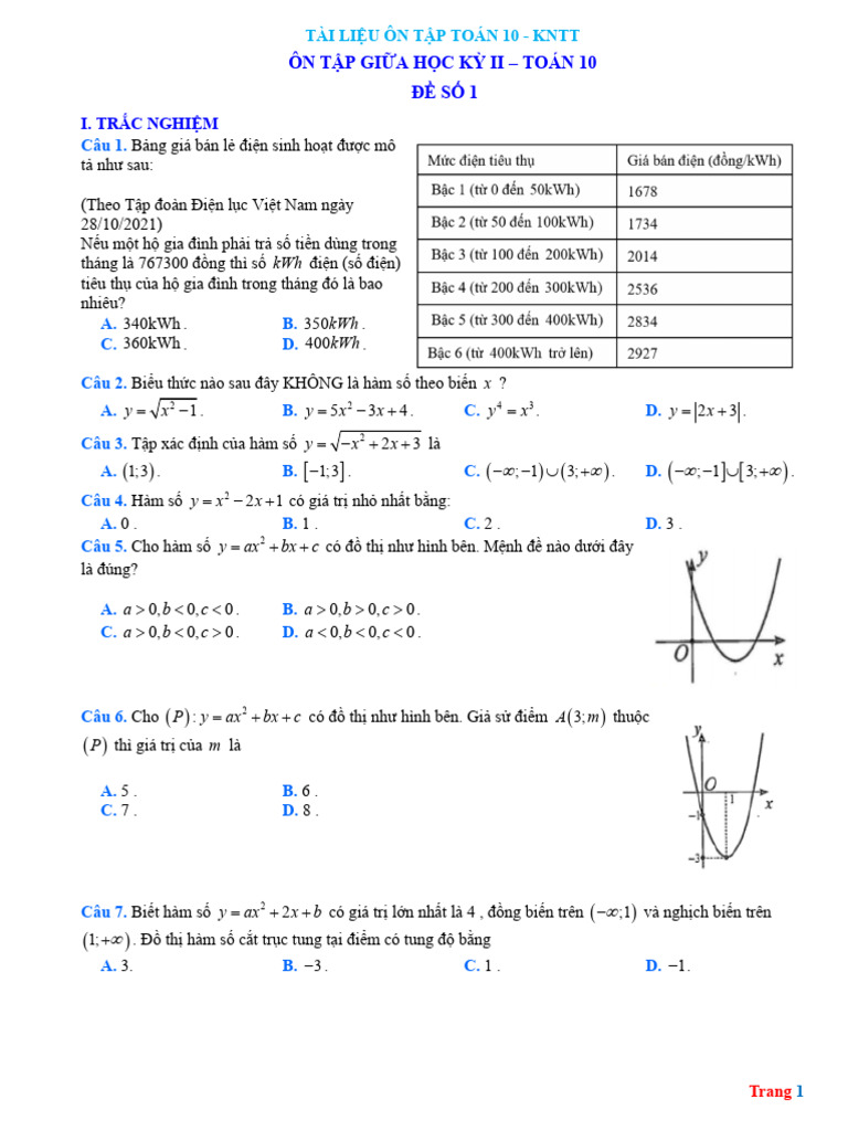 Võ Anh Dũng - Bo-de-thi-giua-HK2-Toan-10-KNTT | PDF