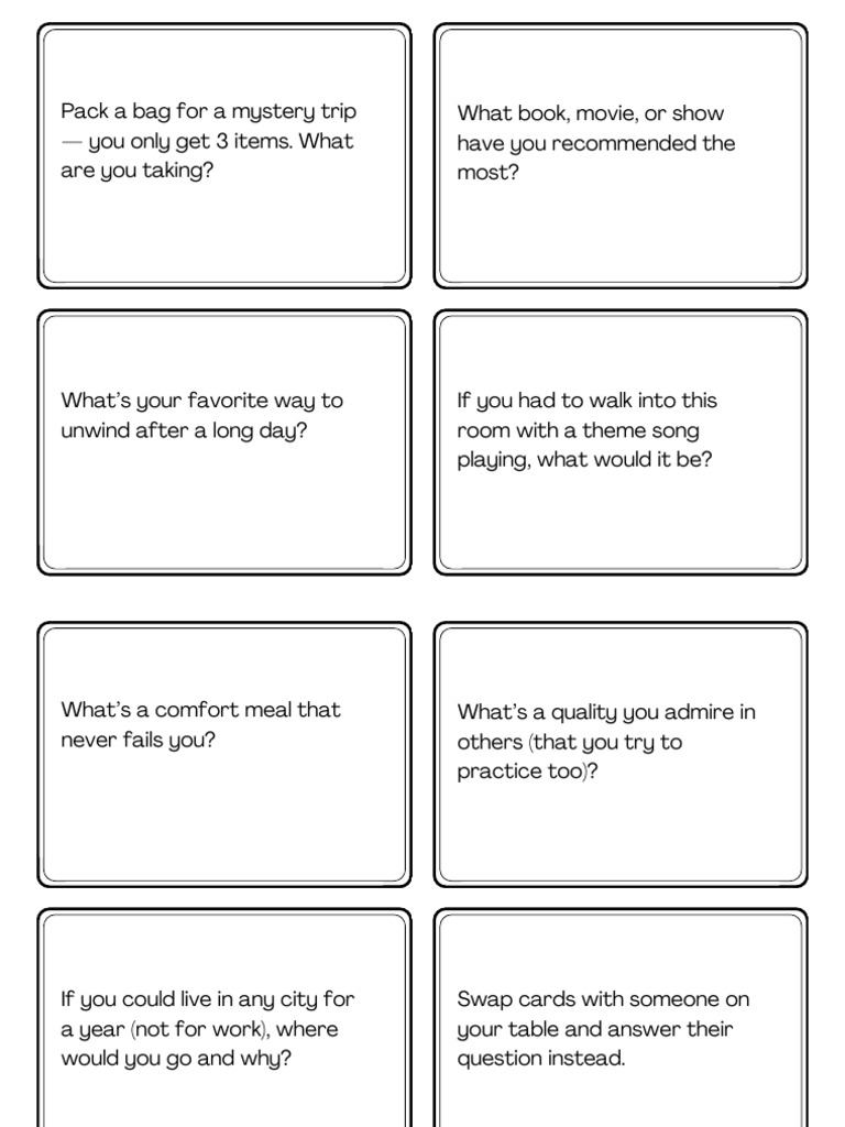 Prompts Cards | PDF