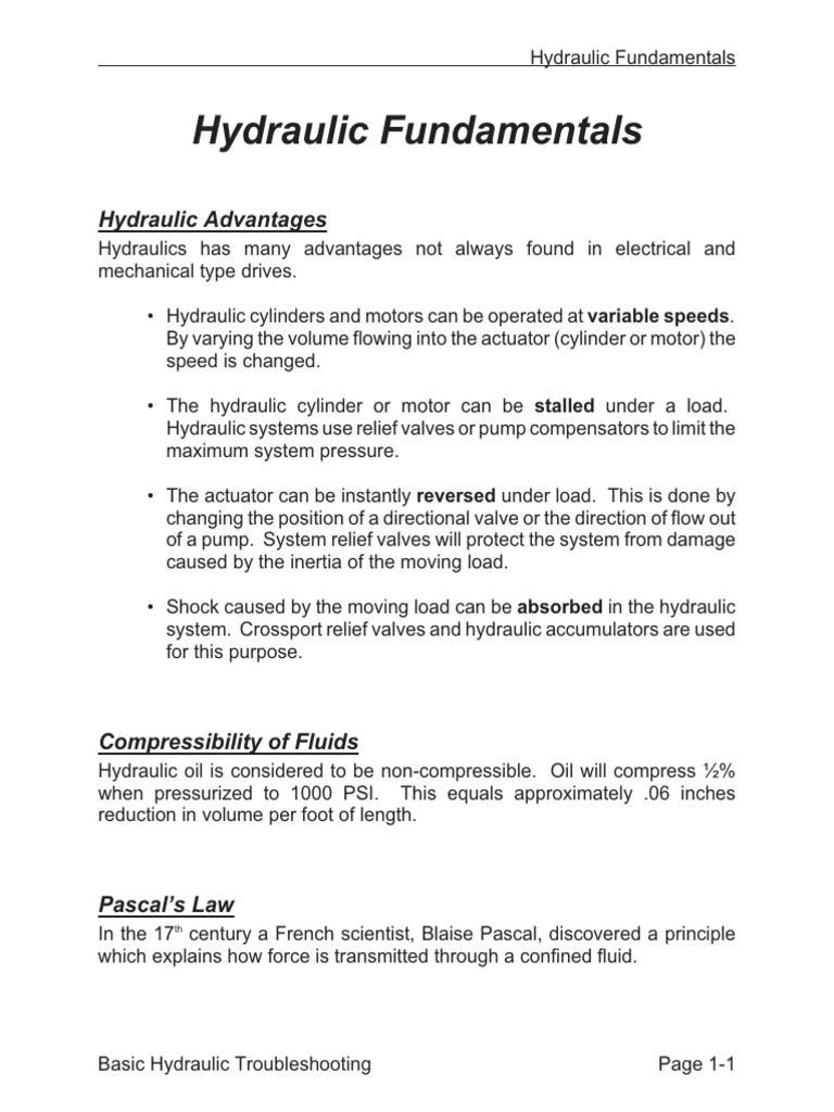Hydraulic Fundamentals | PDF | Horsepower | Pump