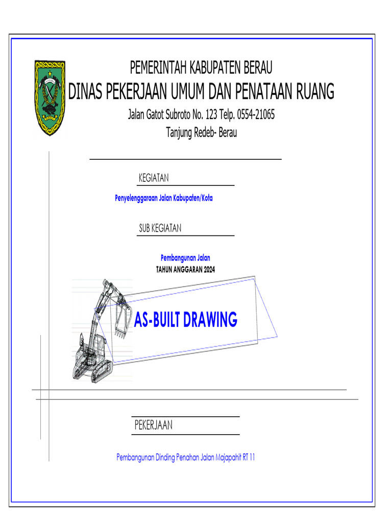 Contoh Cover As-Built Drawing 2024 | PDF