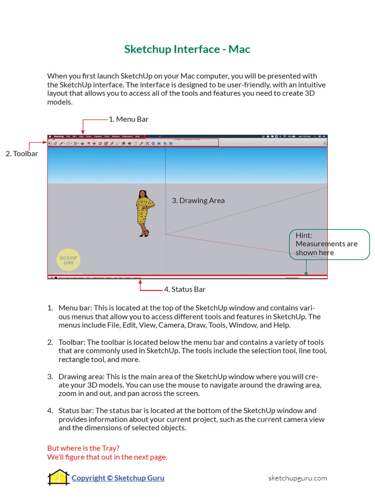 Sketchup-Interface-Mac | PDF | Window (Computing) | Menu (Computing)