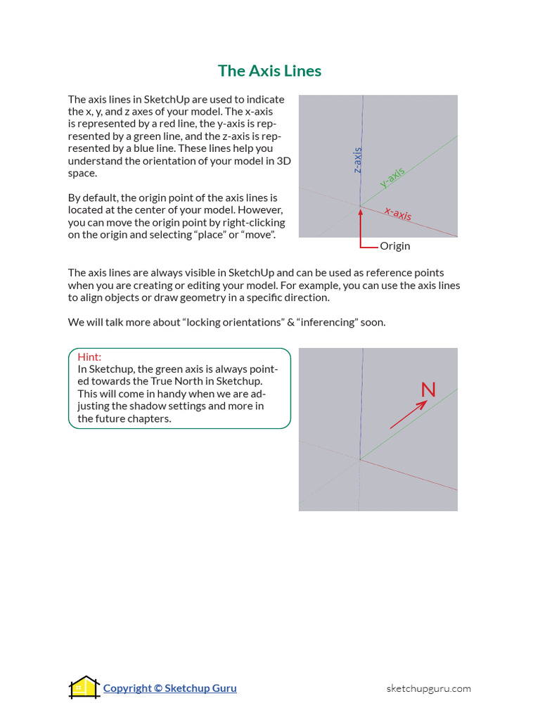 Axis Lines and Line Tool | PDF | Cartesian Coordinate System ...