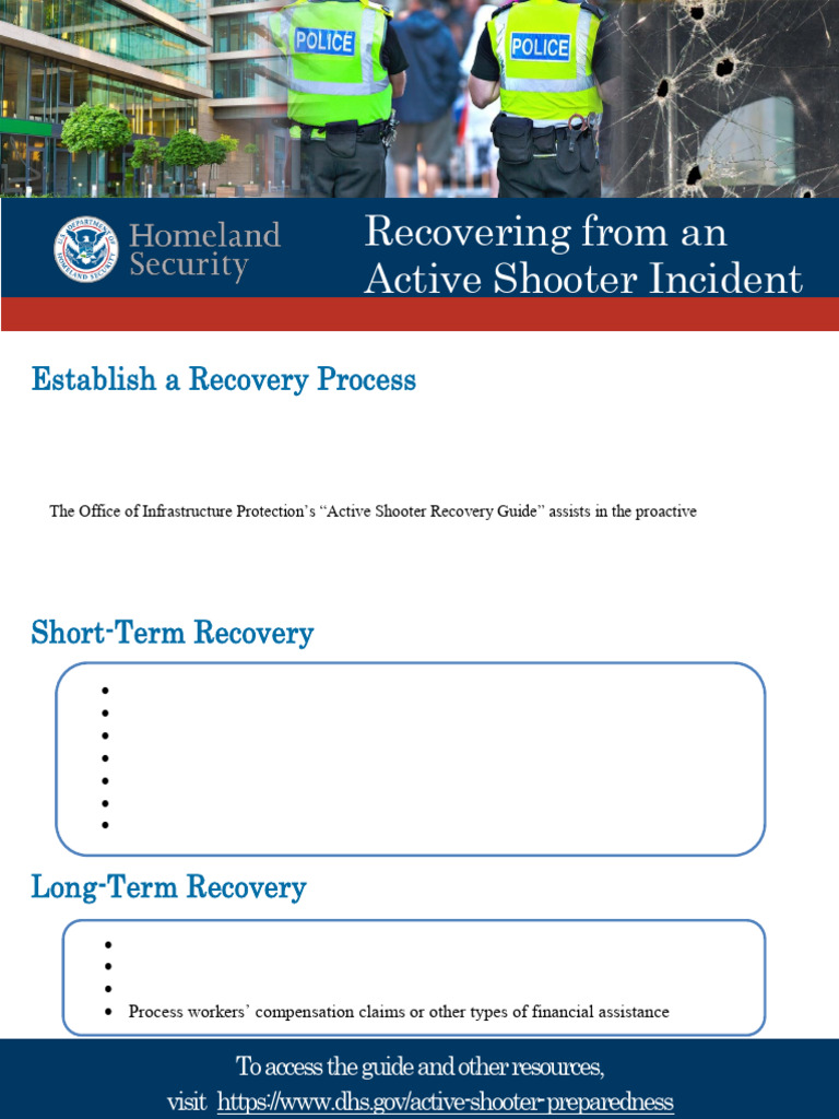 Active Shooter Recovery Fact Sheet | PDF