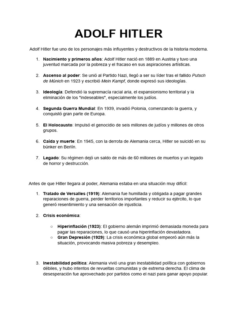 Adolf Hitler | PDF