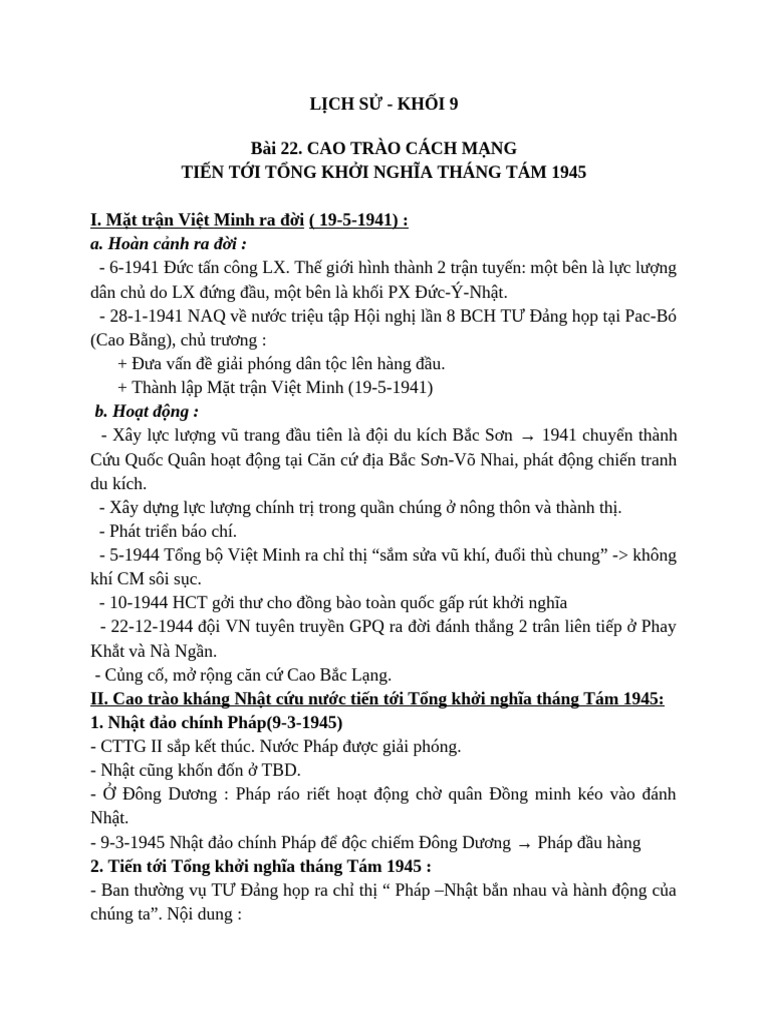 Bai Ghi Su 9 Tiet 2 32202122 | PDF