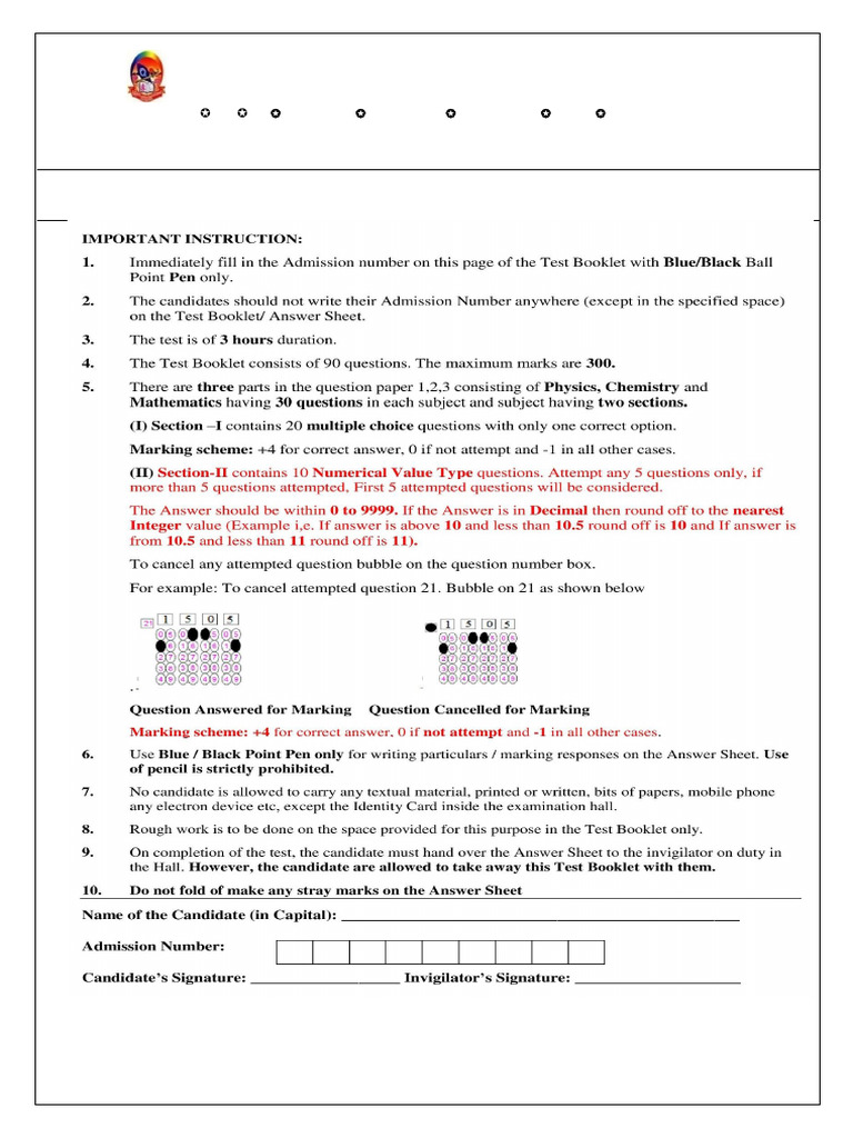 15.10.2022 - SR ELITE (CIPL, IPL IC & ISB) - Jee-Main - RPTM-1 - Q ...