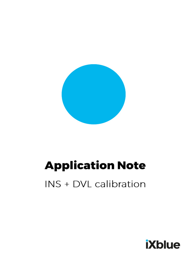 Application Note - INS DVL Calibration MU-DVLINS-AN-001-G | PDF | Port ...