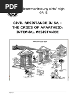 Grade 12 History Self-Study Guide | PDF | Apartheid | South Africa
