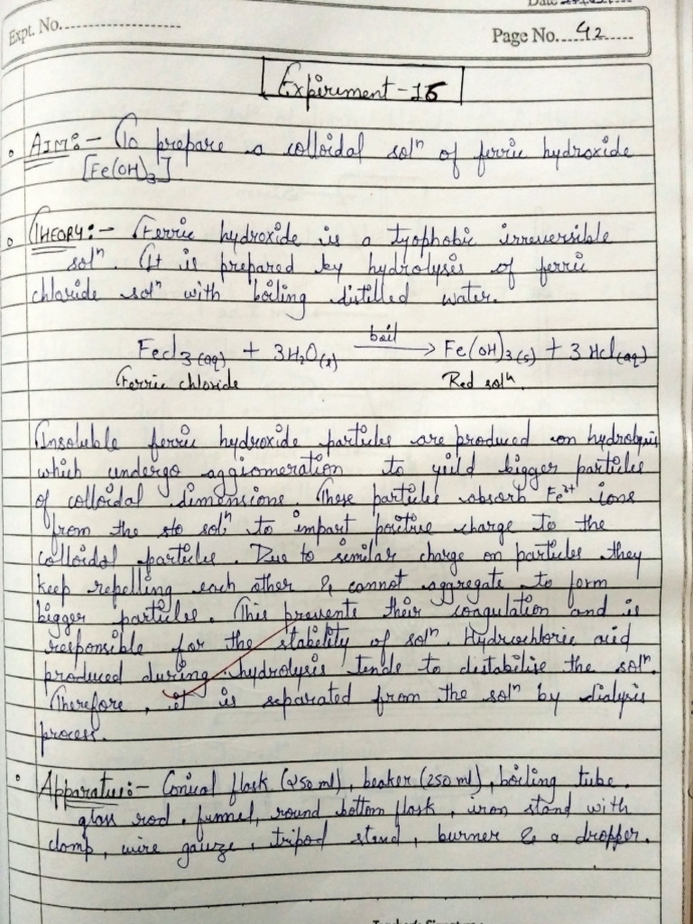 Experiment 15, Class XII | PDF