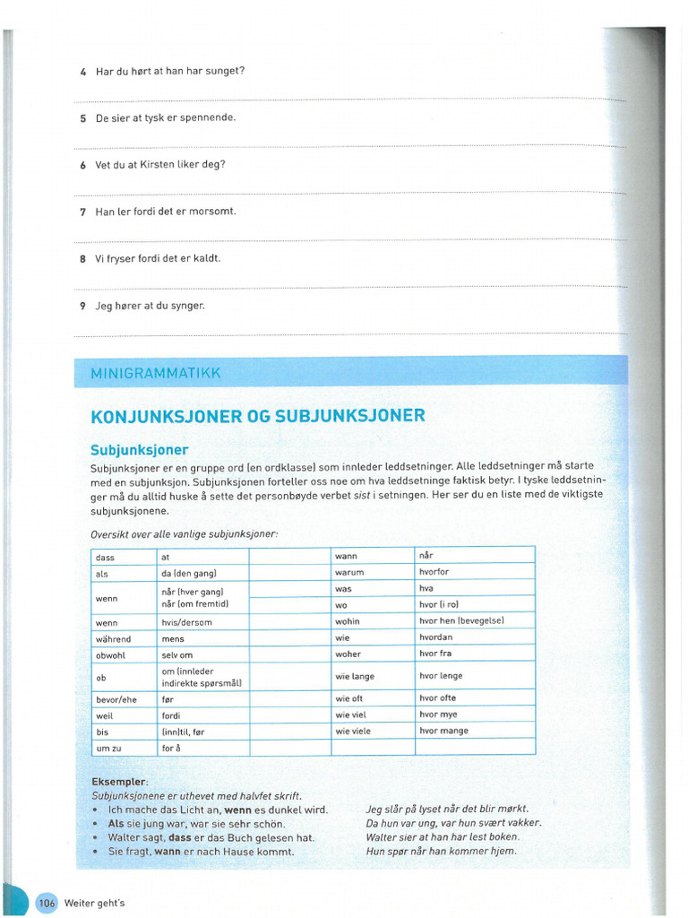 Oppgaver Bindeord | PDF