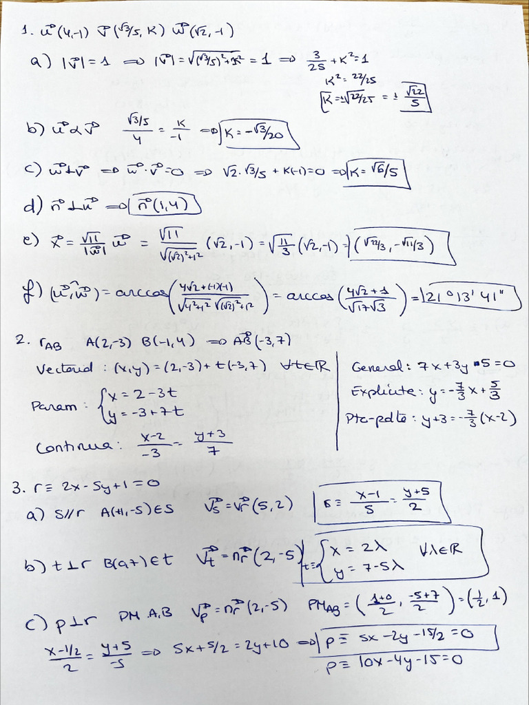 Acts Geometría - Repaso - 2425 - SOLUCIONES 2 | PDF