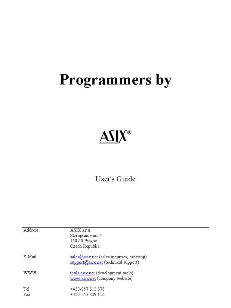 ASIX Programmer | PDF | Microcontroller | Pic Microcontroller