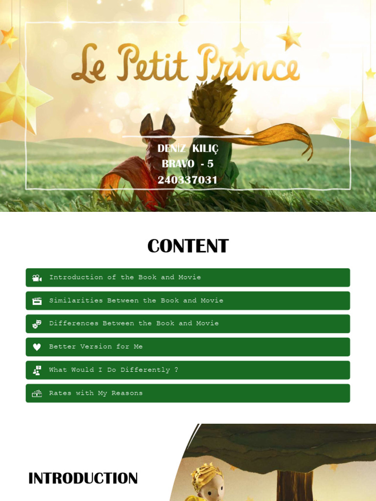 Little Prince: Book vs. Movie Analysis | PDF
