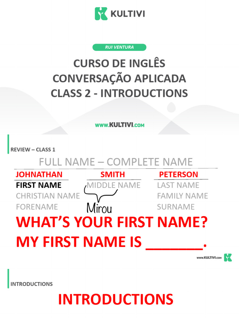 4483028816e8a01f CLASS2-INTRODUCTIONS | PDF