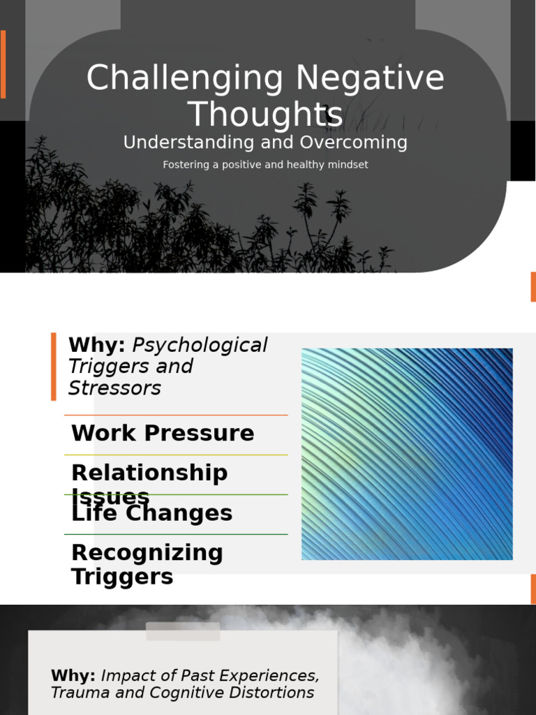 Challenging Negative Thoughts | PDF