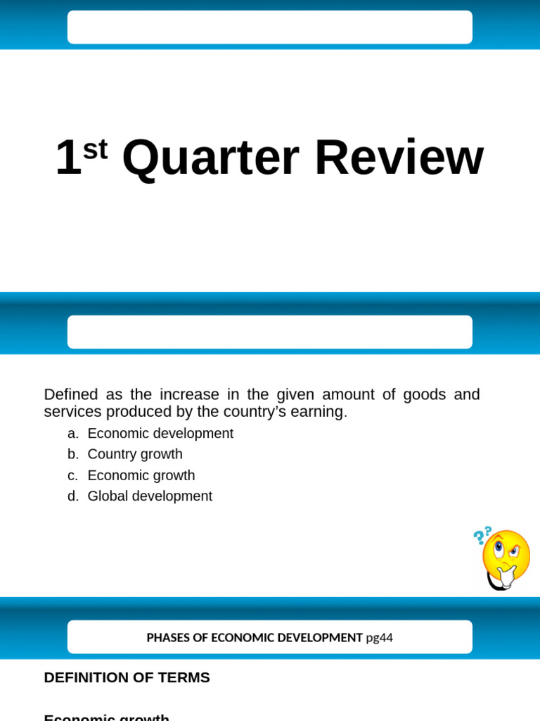 1st Quarter Review 2 | PDF | Goal | Goal Setting