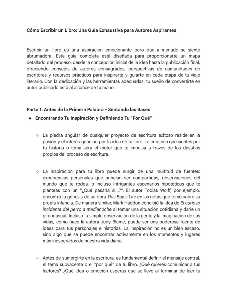 Escribir Un Libro - Guía Completa | PDF | Fantasía | Publicación