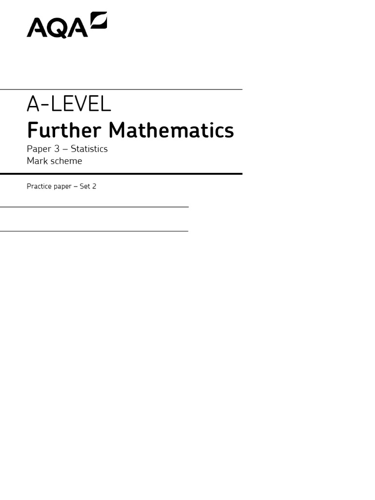 A2 Paper 3 Stats 9860 MS | PDF | Confidence Interval | P Value