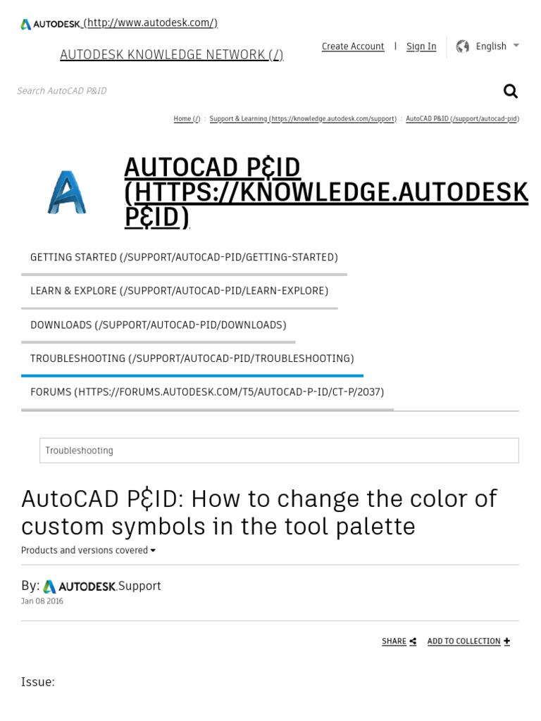 Custom Symbol Color in AutoCAD P&ID | PDF | Autodesk | Auto Cad