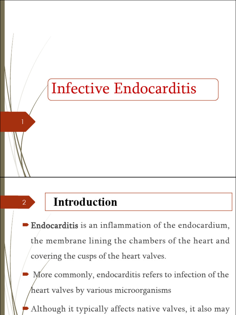 Understanding Infective Endocarditis | PDF | Medical Specialties ...