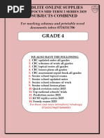 Grade 8 Mathematics Term 1 2025 Opener Exam | PDF | Mathematics