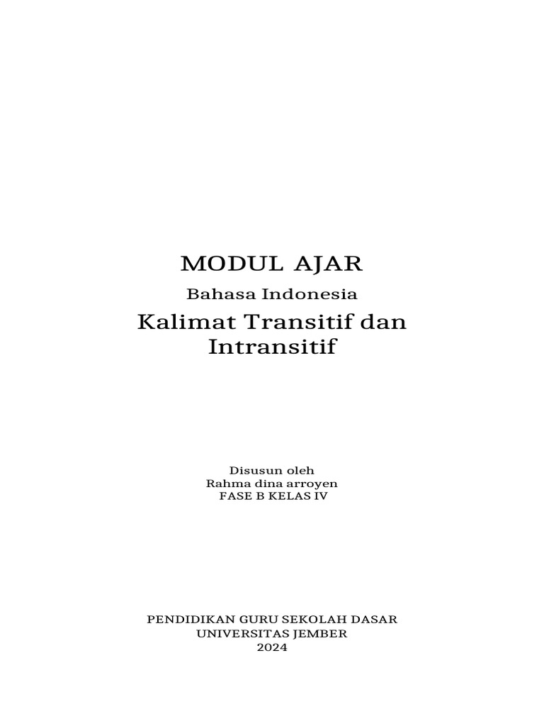 Modul Ajar Bahasa New | PDF