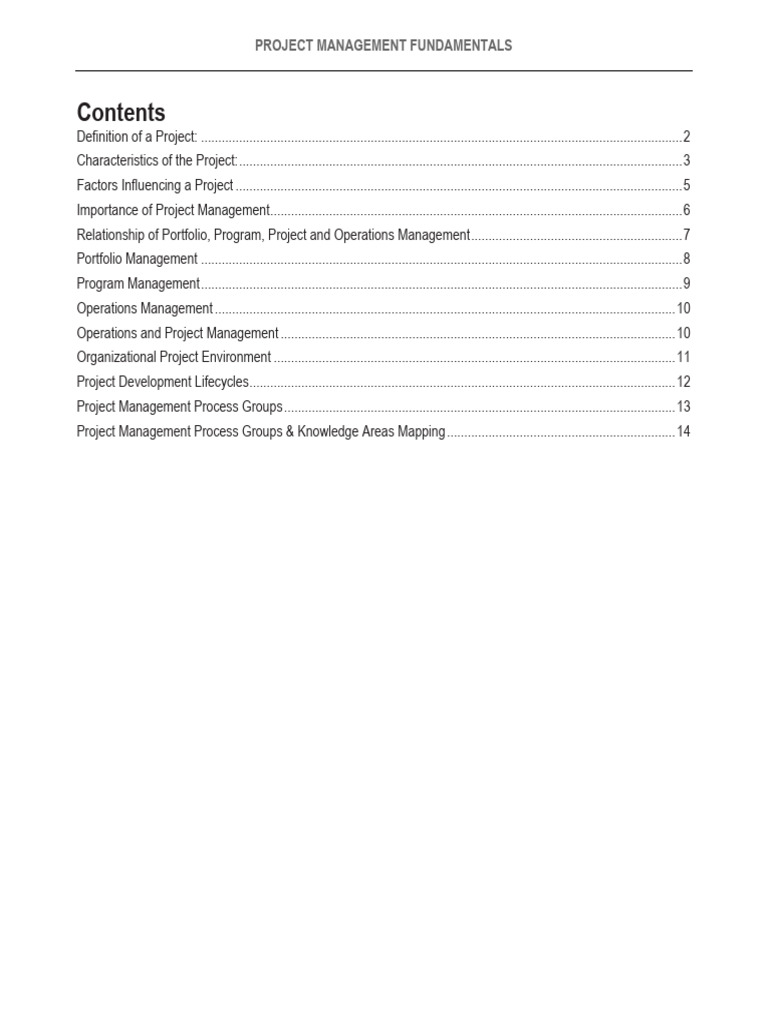 1) Project Management Fundamentals | PDF | Project Management | Goal