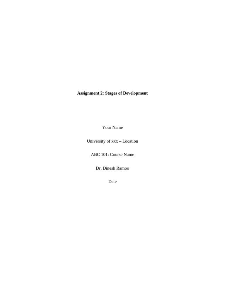 Stage 2 Template | PDF