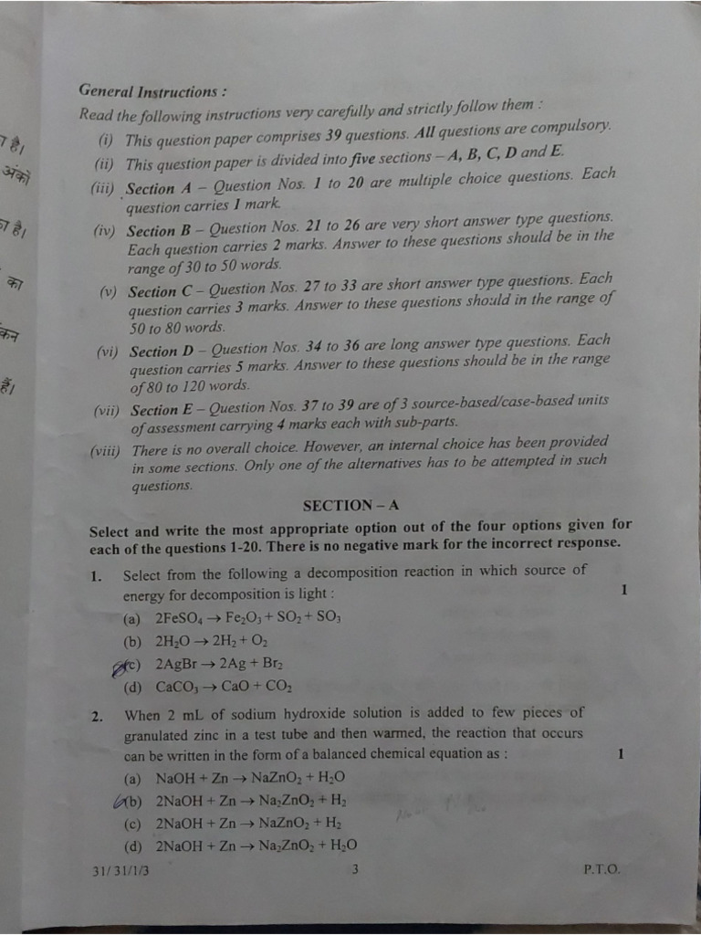 Science Board Exam | PDF