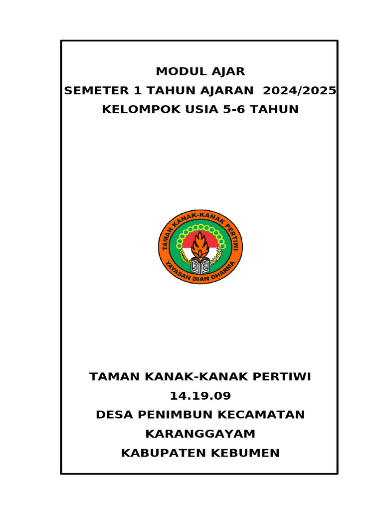 Modul Ajar Cover | PDF