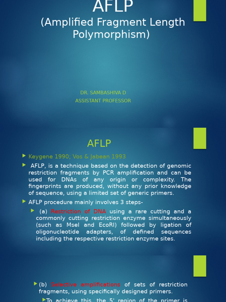 Understanding AFLP Technique and Applications | PDF