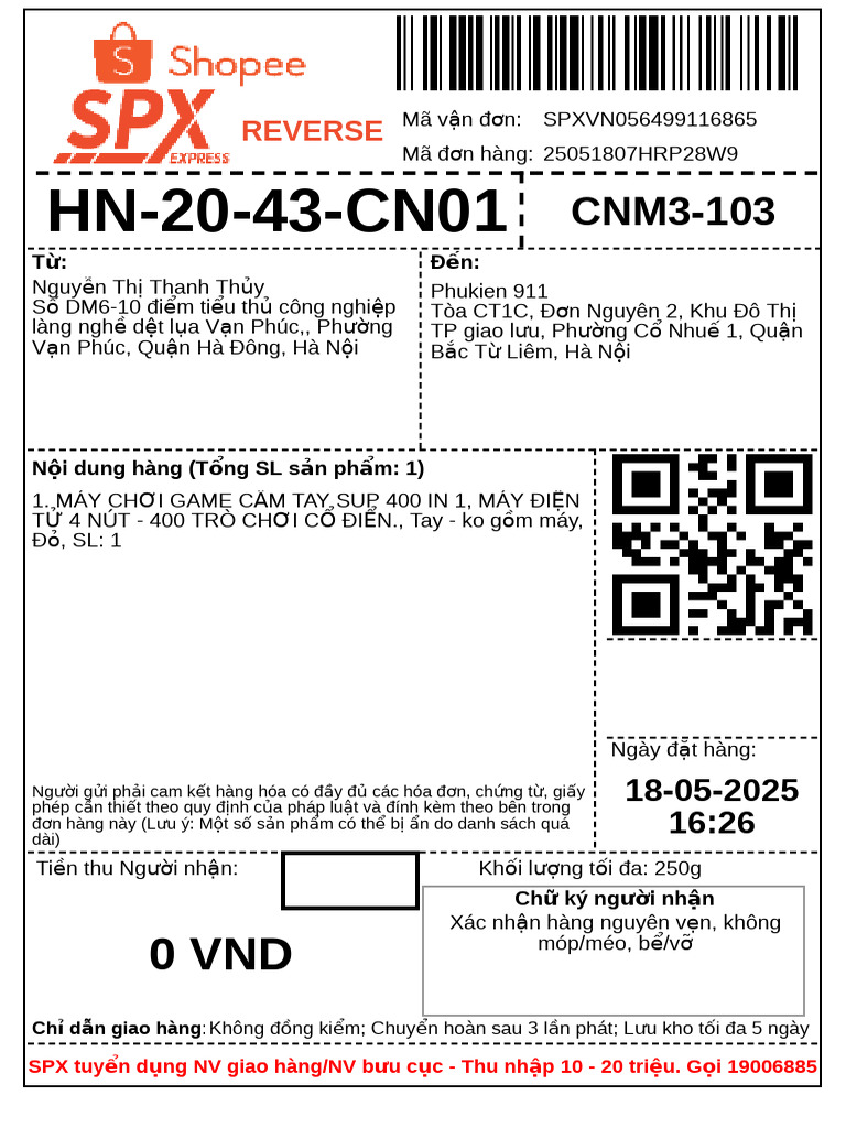 HN-20-43-CN01: Reverse | PDF